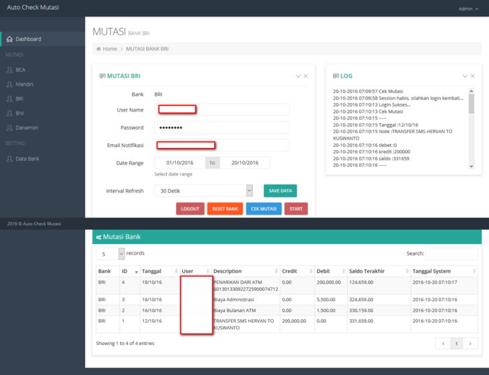 Aplikasi Cek Mutasi Bank BCA, Bank Mandiri, Bank BRI, BNI, BSM - Toko ...